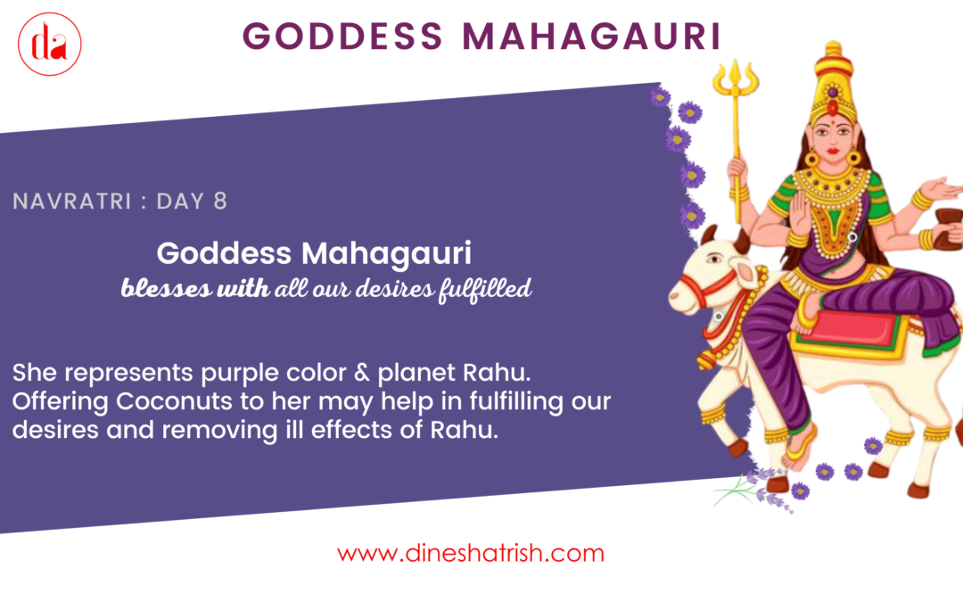 Navratri Day 8 Worship Goddess Mahagauri to Fulfill Your Desires